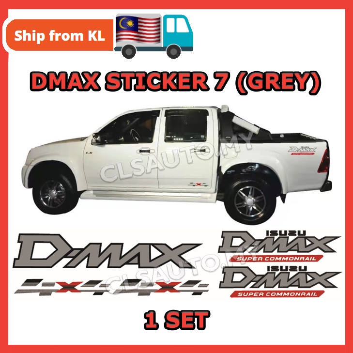 ISUZU DMAX Car Sticker Body Side Front Rear Decal 4x4 DMAX 07 ...