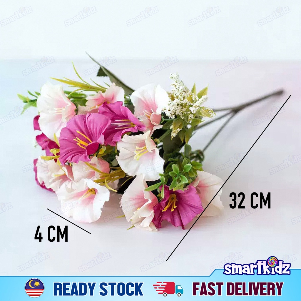 [1Bouquet] Morning Glory Artificial Flowers Bouquet | Hand Bouquet ...