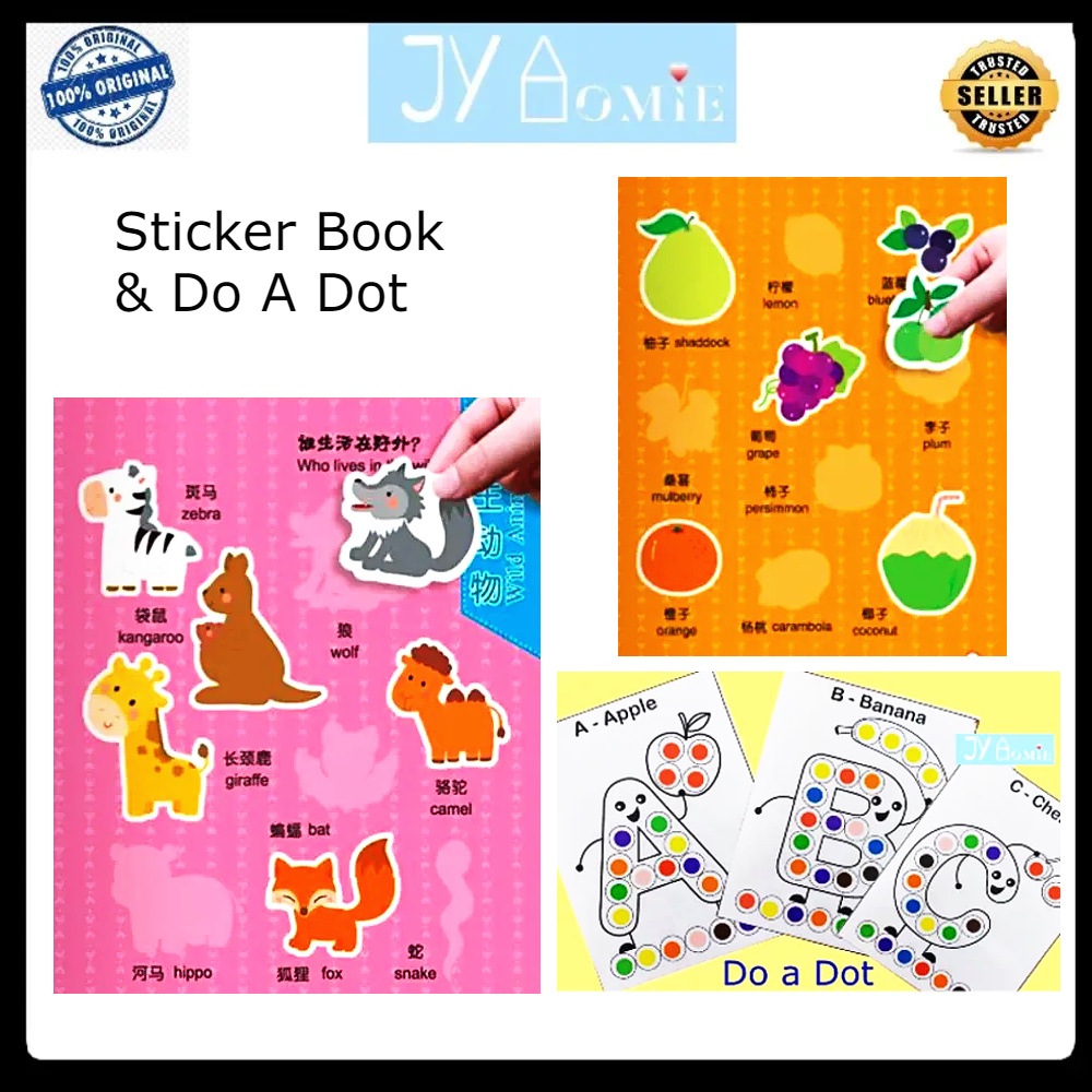Sticker Book Children Book Sticker Book for Kid Stiker Book Puzzle Book ...