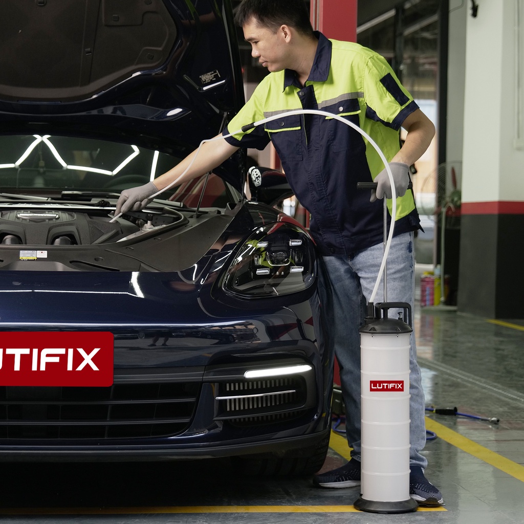 LUTIFIX 7L Manual Vacuum Oil Fluid Extractor Pump for Car Oil Change Vacuum Oil Pump ...