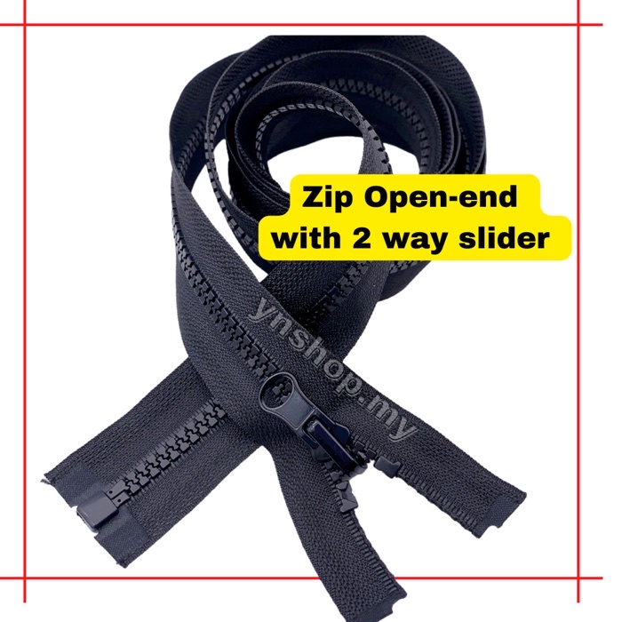 [32” 34” 36” 40” 50” 60”]Zip Jackete Open End Zipper / Zip Panjang ...