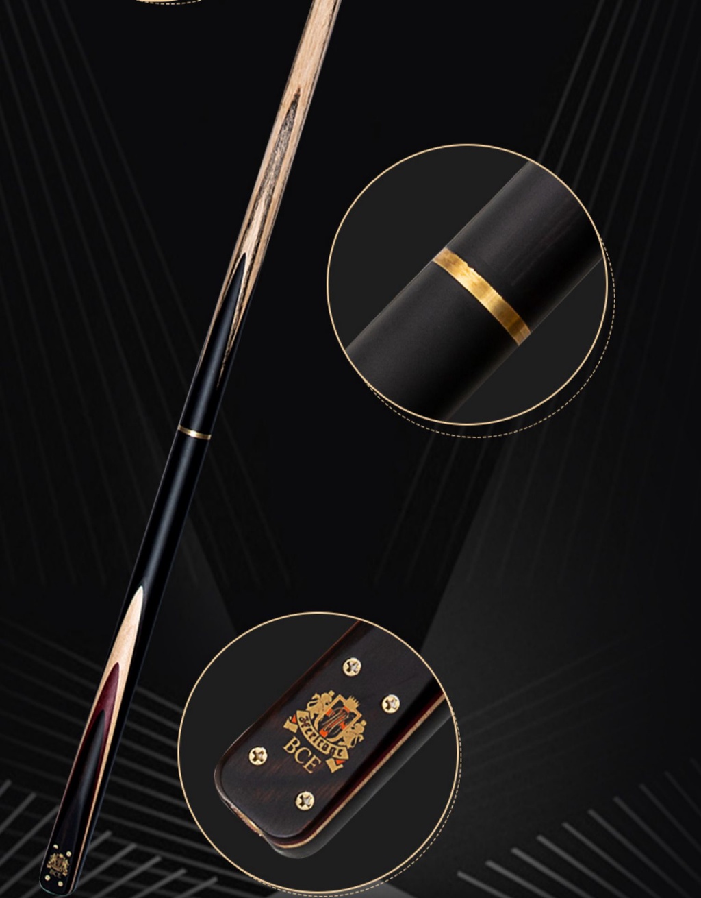 Riley 3/4 snooker cue 9.5mm/10mm stick cue full set pool cue stick set ...