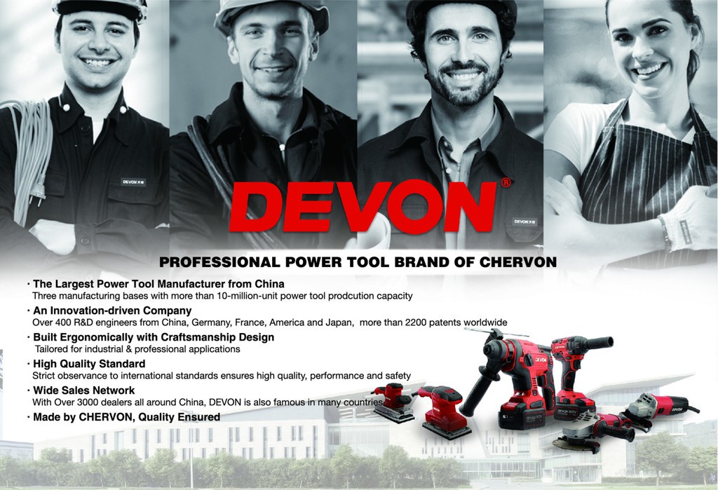 DEVON 1107-26DRE Rotary Hammer Drill 800W SDS-Plus Concrete Impact ...