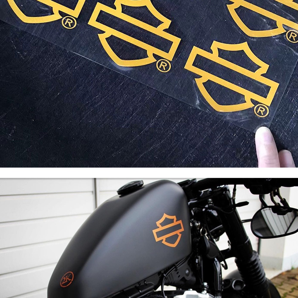 For Harley Davidson Reflective Sticker 6pcs Fuel Tank Decoration ...