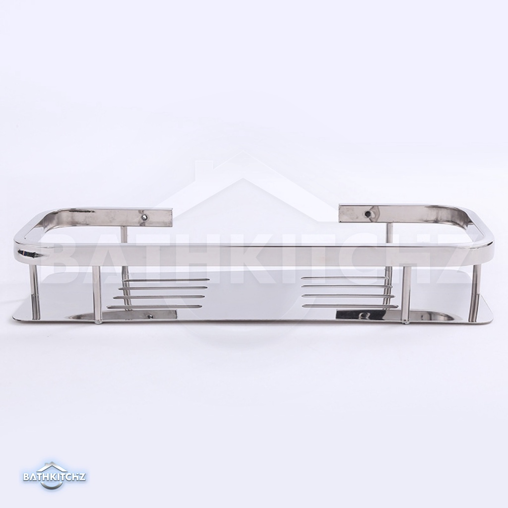 BATHKITCHZ 304 Stainless Steel Bathroom Shelf Shampoo Storage Rack ...