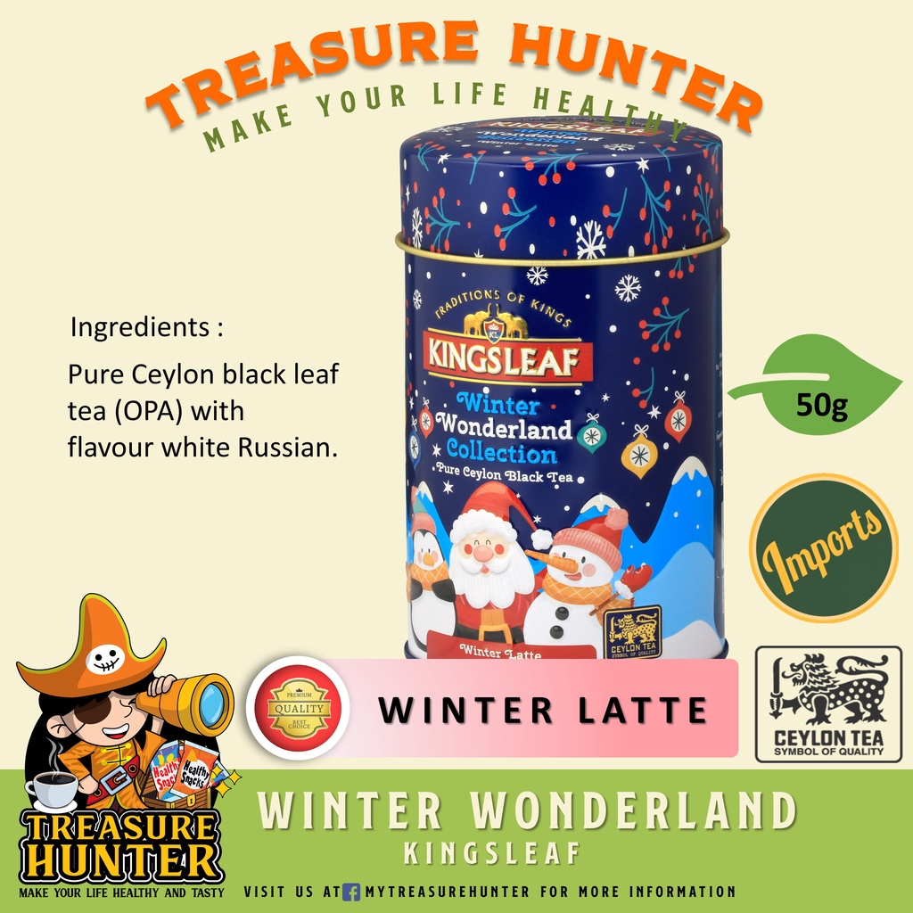 Kingsleaf Ceylon Black Tea Winter Wonderland Winter Latte 50gram Lose ...