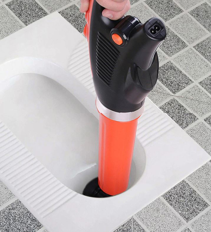 Toilet Plunger Pump Toilet Sumbat Drain Clog Remover High Pressure ...