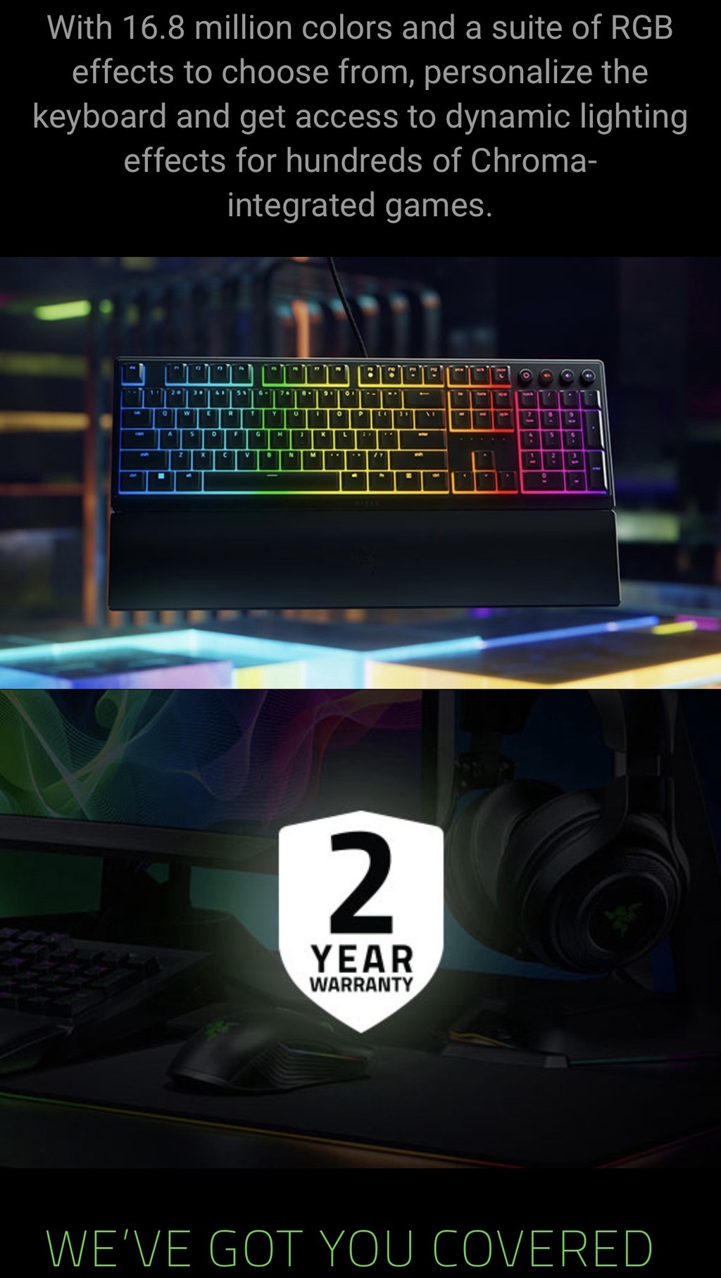 Razer Ornata V3 Low-profile Mecha-membrane RGB Gaming Keyboard RZ03 ...