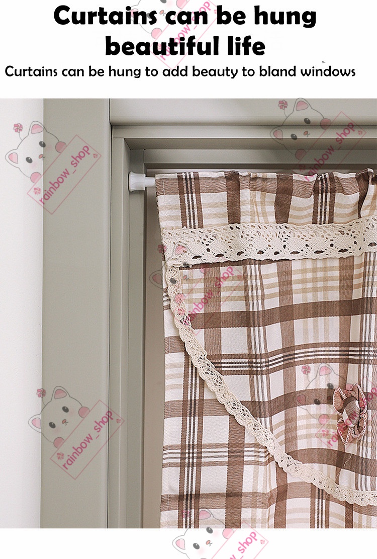 【Local Seller】【Ready Stock】60-110cm Adjustable Curtain Bar Door curtain ...