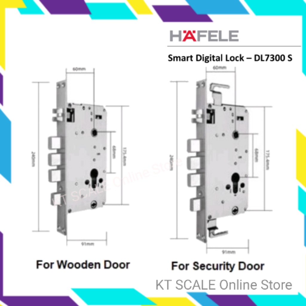 HAFELE DIGITAL SMART LOCK DL7300S | Shopee Malaysia