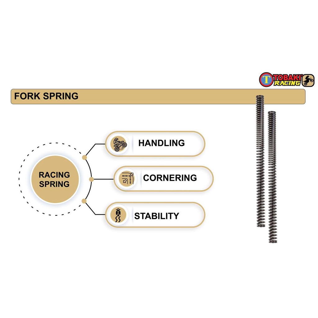 TOBAKI RACING FRONT FORK LAY PRO Y15ZR Y16ZR Y16 Y15 LC135 LC 135 V1-V7 ...