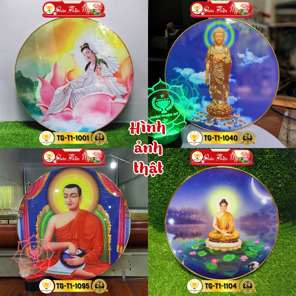 Round Crystal Mirror Painting TRUTH AND BEAUTY, Buddha Wall Painting ...