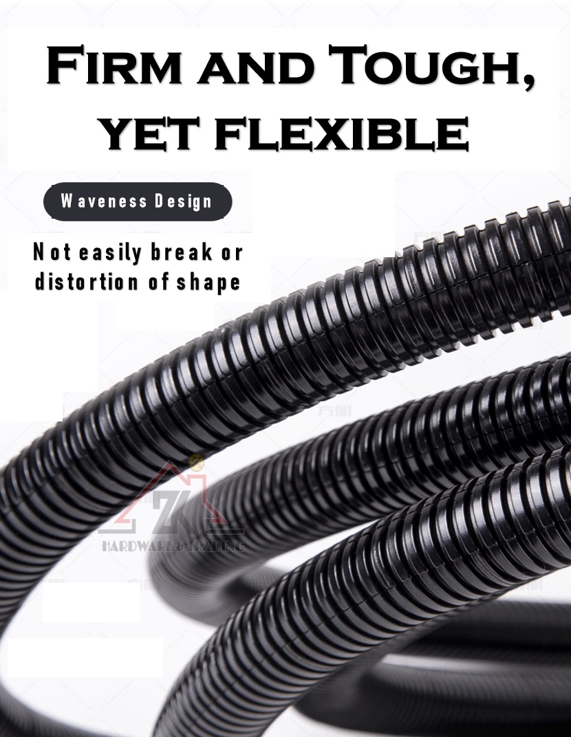 PVC Flexible Corrugated Conduit Waterproof Flexible Electrical Cable ...