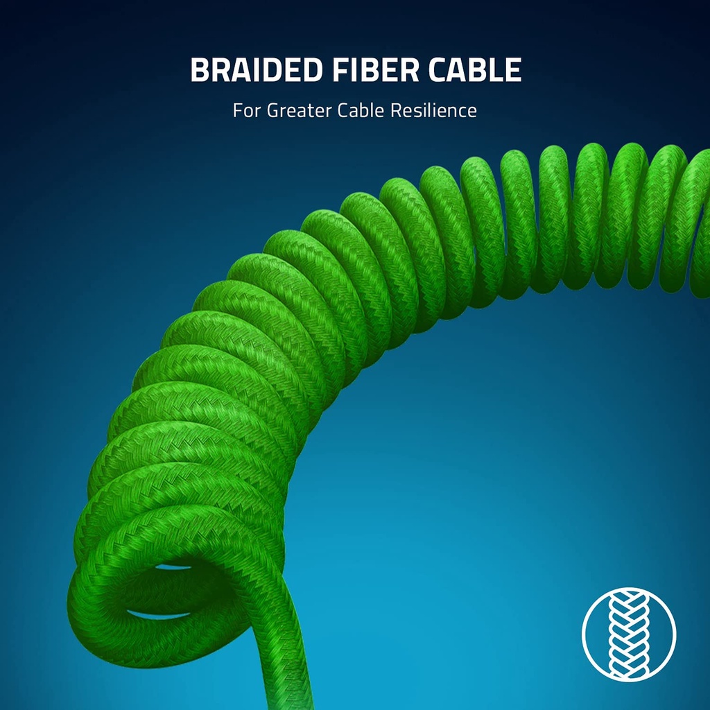 RAZER PBT KEYCAP + COILED CABLE UPGRADE SET WITH MATCHING CABLE (FIT ...