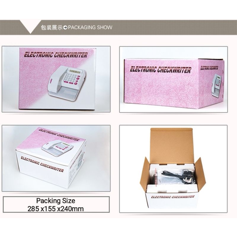 Electronic Checkwriter Machine EC-100 / Cheque Writer Machine 14 Digits ...