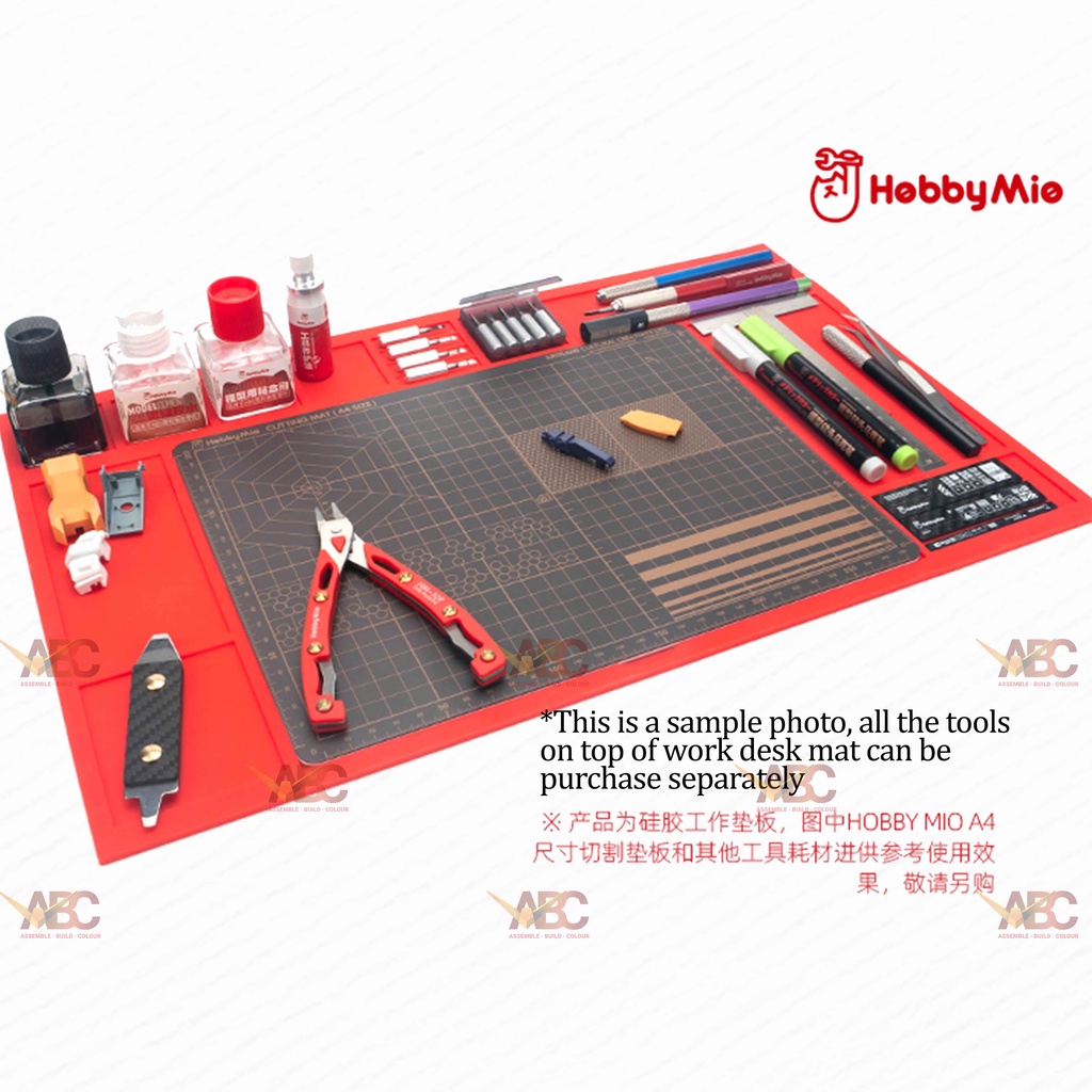 [HobbyMio] Work Desk Mat - Multi Purpose Worktop Organiser Silicone Pad ...
