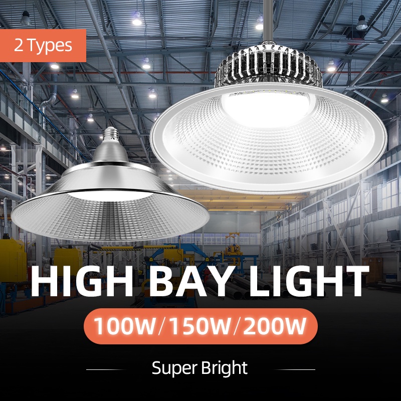 200W LED High Bay Light Industrial Lamp Waterproof Lampu Factory ...