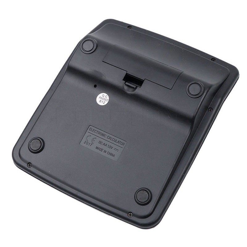 Electronic Calculator 12Digits Big Display Two Way Power Battery Solar ...