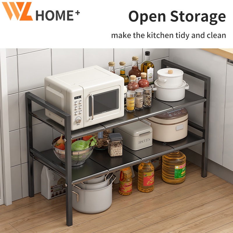 Rak Dapur Under Sink Rack Expandable Kitchen Organizer Stainless Steel ...