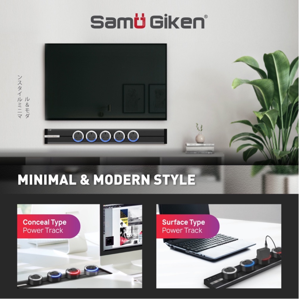 Samu Giken Premium Power Track Only (Removable Power Socket need to Add ...