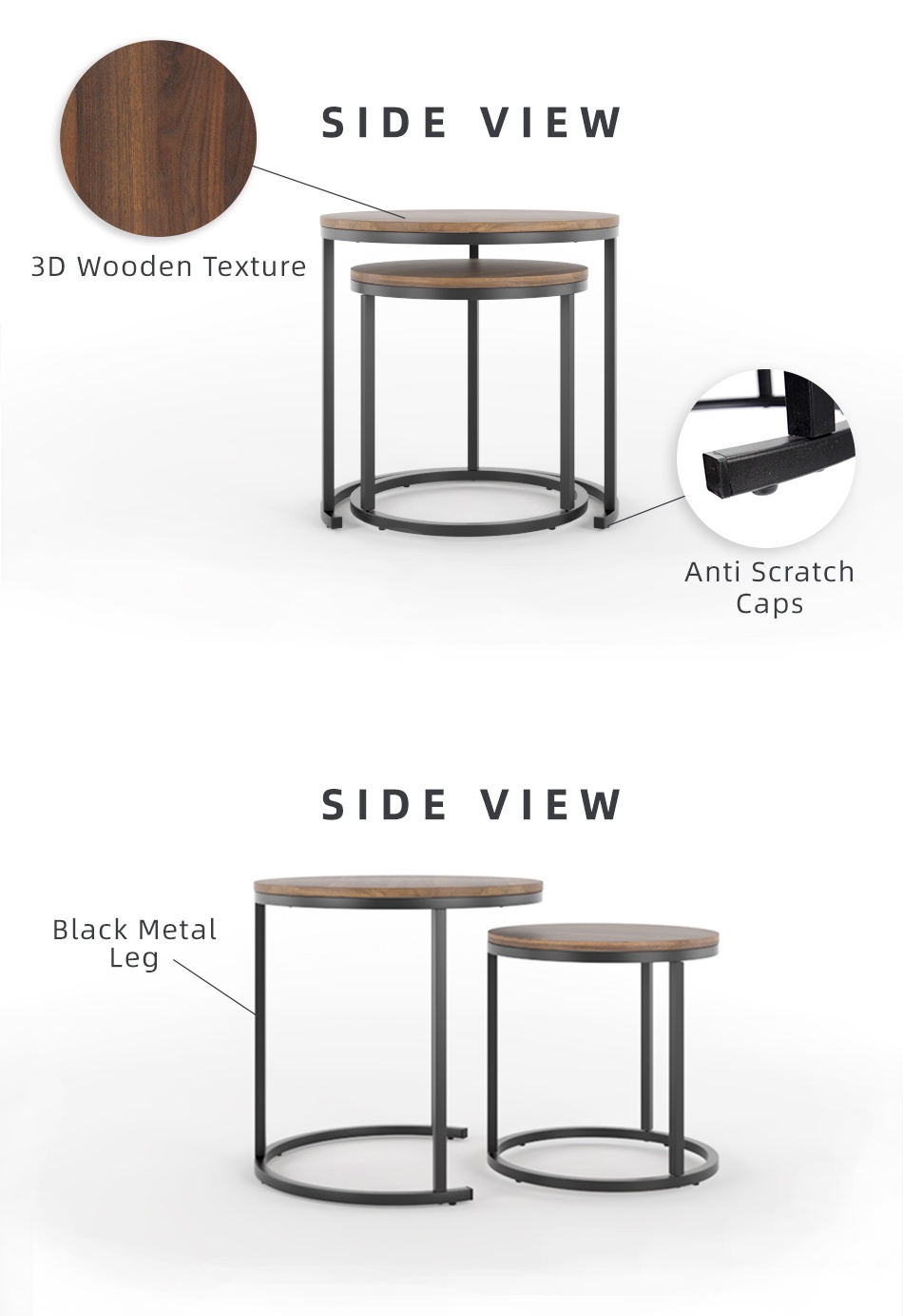 KitchenZ Noble Neva Series TV Cabinet Metal Leg Kaki Besi Almari ...