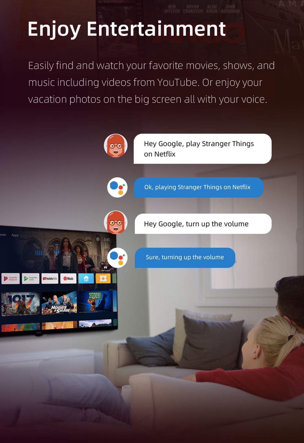 CHiQ TV 43” Metal Full Screen Android TV 11 FHD Smart TV/Google ...