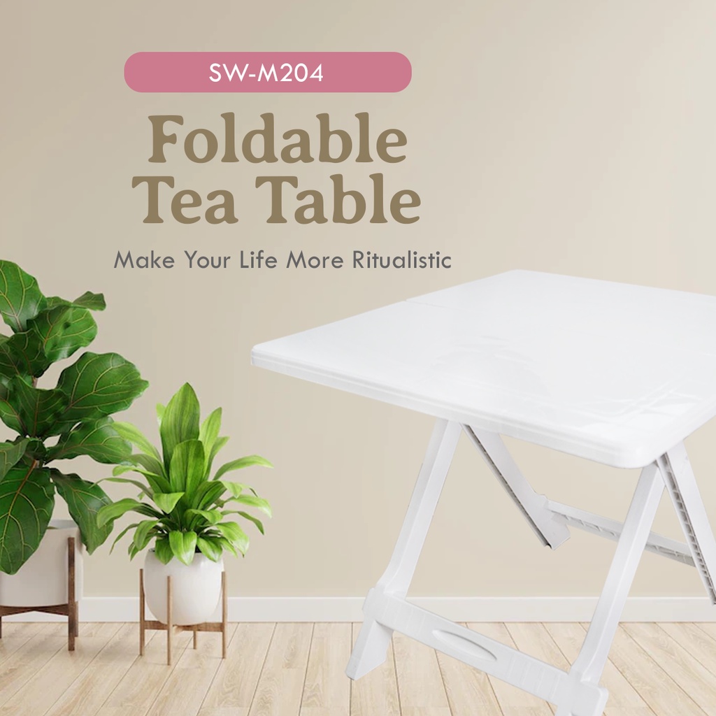 Plastic Tea Table Foldable Teatable Picnic Outdoor Small Table Dining ...