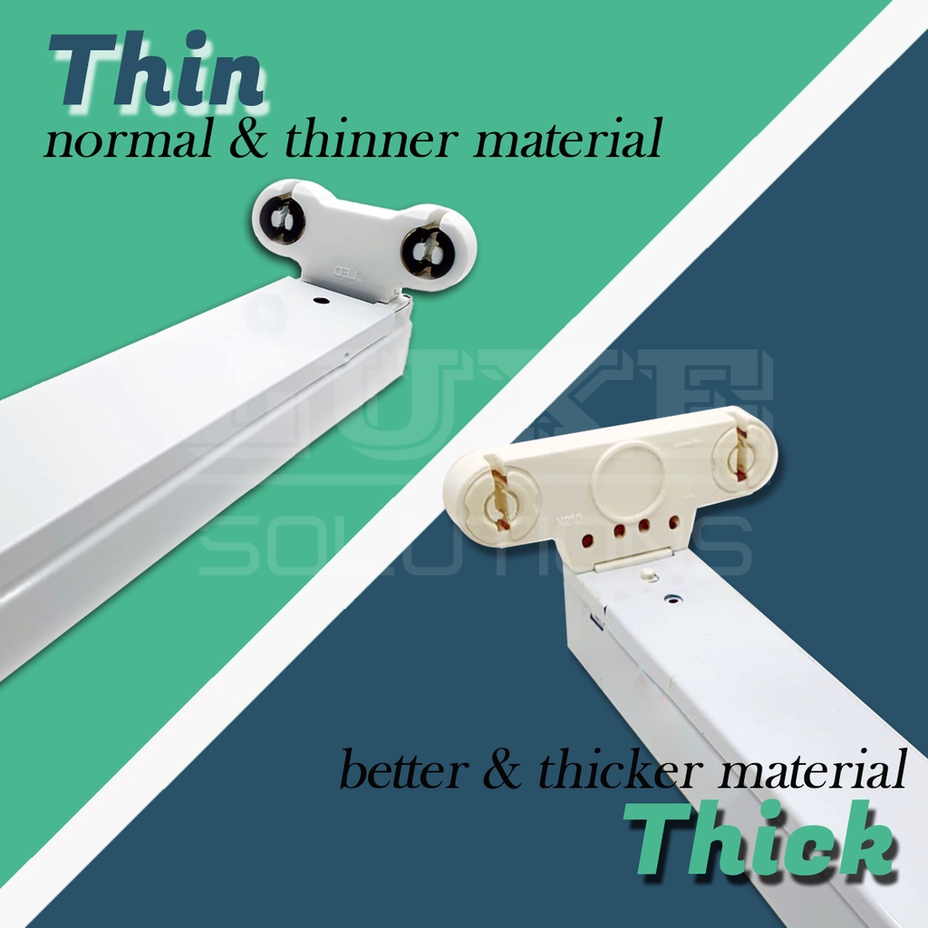 Thin/Thick Led Casing [4ft & 2ft] [Single/Double] [Slim/Tall] [Thin ...
