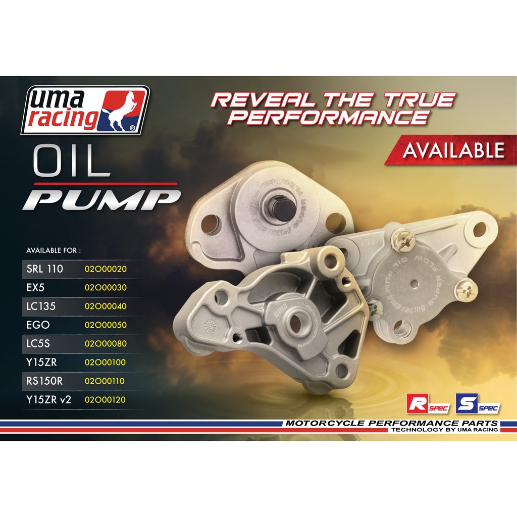 100% ORIGINAL UMA RACING OIL PUMP Y15ZR Y16ZR LC135 RS150R RS150 RS 150 ...