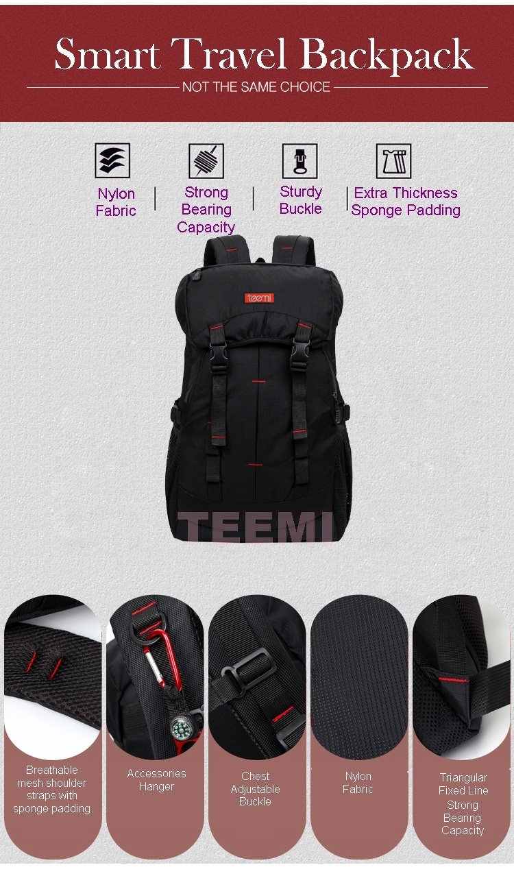 TEEMI Beg Galas Sandang Mendaki 45L Sports Hiking Backpack Trekking ...