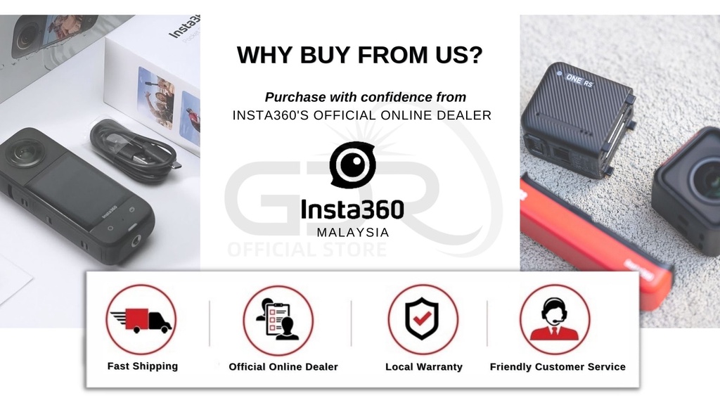 Insta360 Bullet time Handle Tripod For Insta360 X5/ X4/ X3/ One RS ...