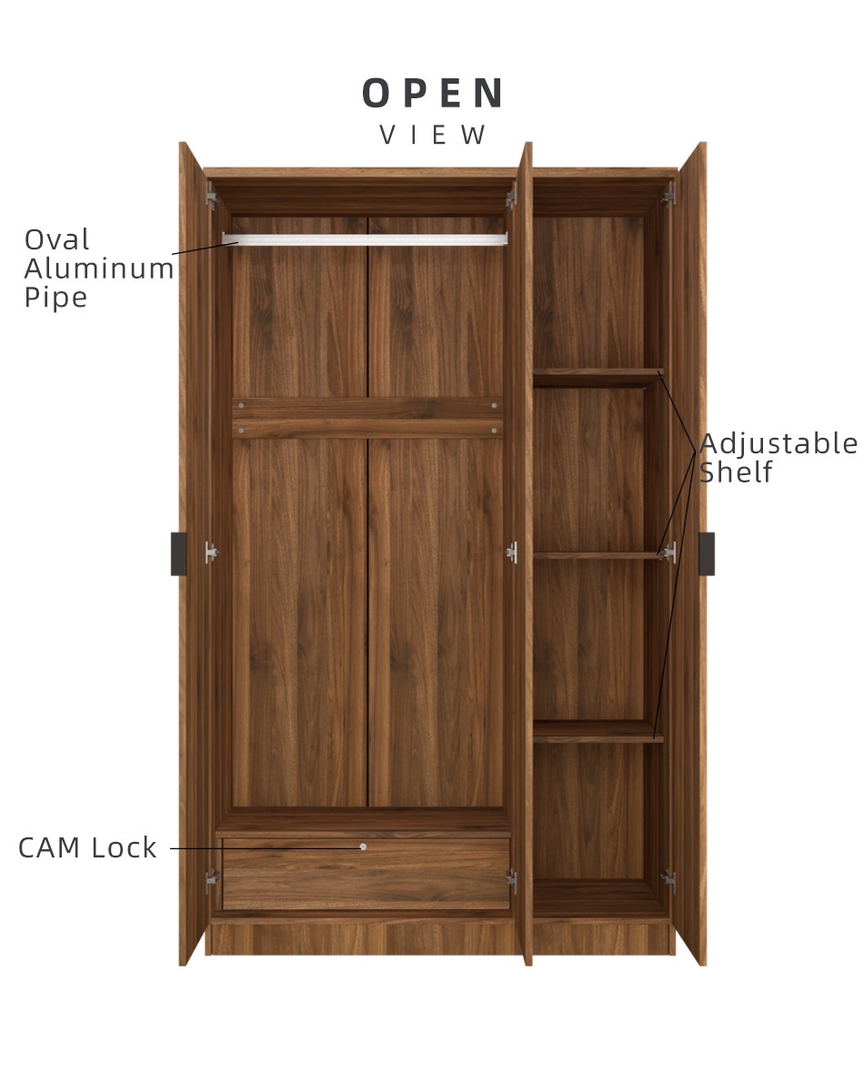 KitchenZ Noble Neva Series TV Cabinet Metal Leg Kaki Besi Almari ...