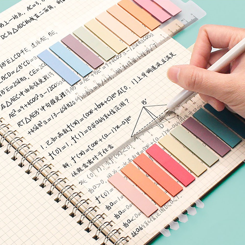 200 Sheets/pack Colorful Sticky Notes Memo Pad Label Note Bookmarks ...