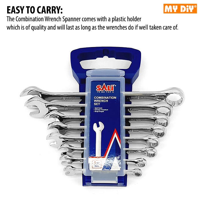 MYDIYHOMEDEPOT - SALI 8Pcs Chrome Vanadium Combination Spanner Wrench ...