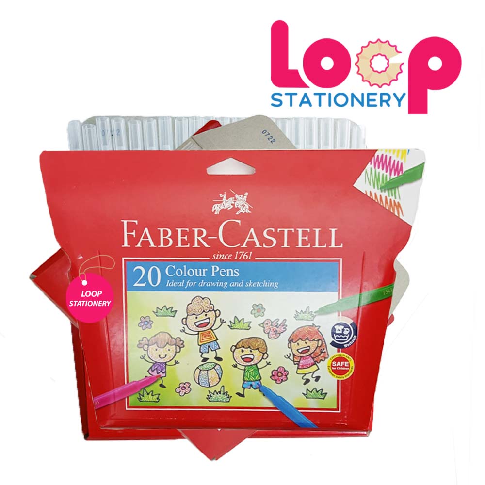 Faber-Castell Fibre Pen Magic Pen 20 Colour | Shopee Malaysia