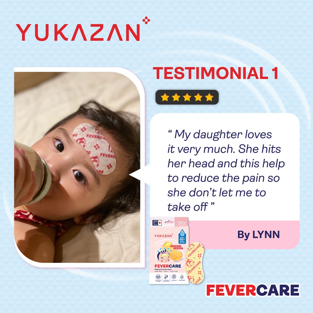 [EXP SEPT 2025] Yukazan Children Fevercare Medical Cool Gel Patch Fever ...