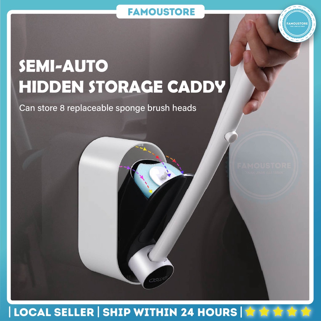 Berus Tandas Silikon Pakai Buang Viral Berus Jamban With Pencuci ...