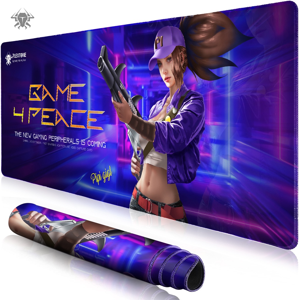 PLEXTONE Large Gaming Mouse Pad Anti-Slip Rubber Base Extended Mouse ...