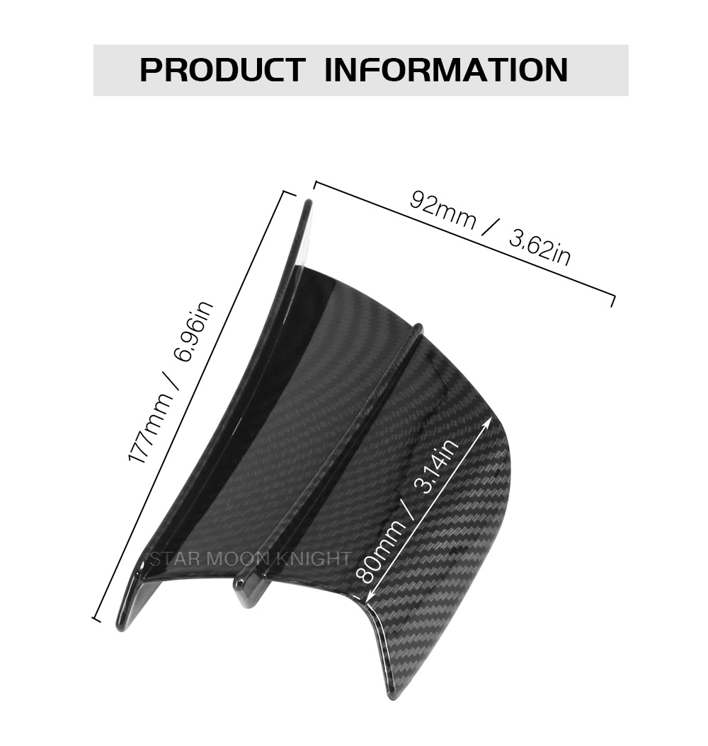 Motorcycle Winglet Aerodynamic Wing Kit Spoiler For Kawasaki Ninja 650 ...