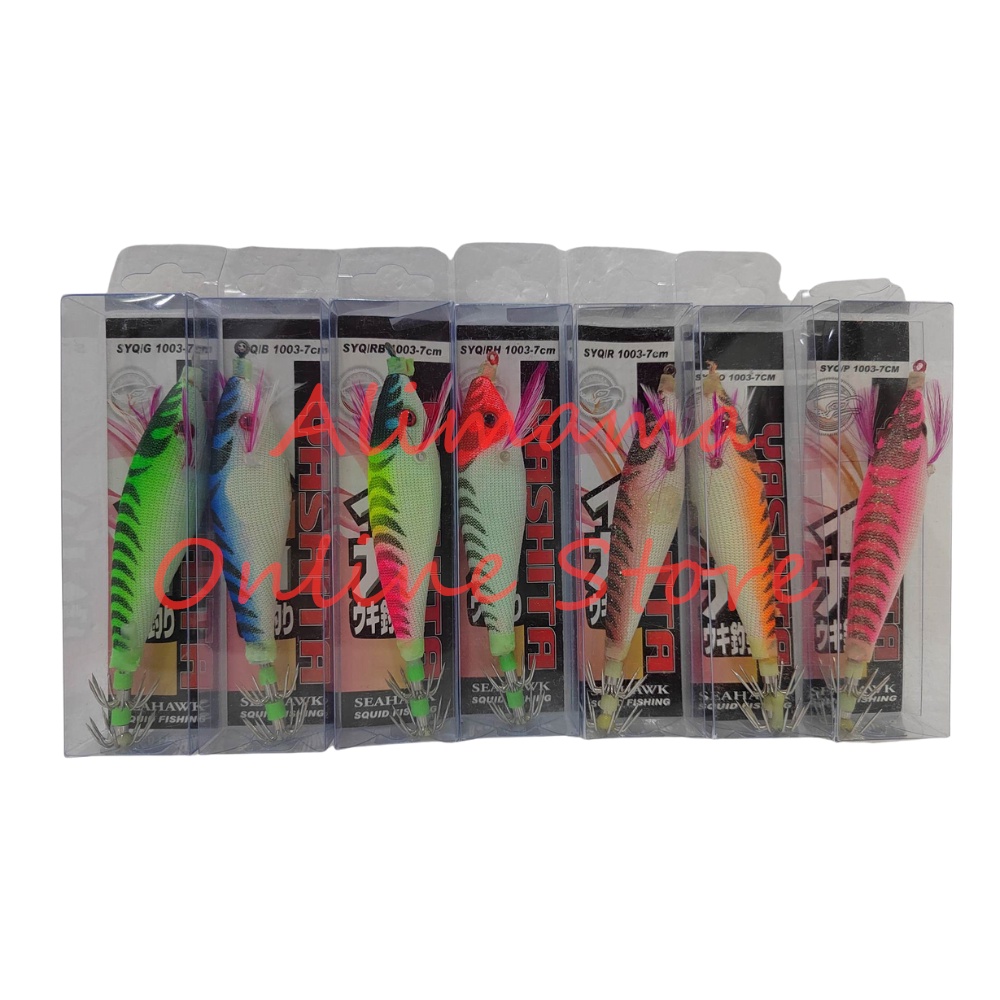 OFFER SEAHAWK YASHITA SYQ 1003 FISHING LURE BELACAN SOTONG SQUID ...