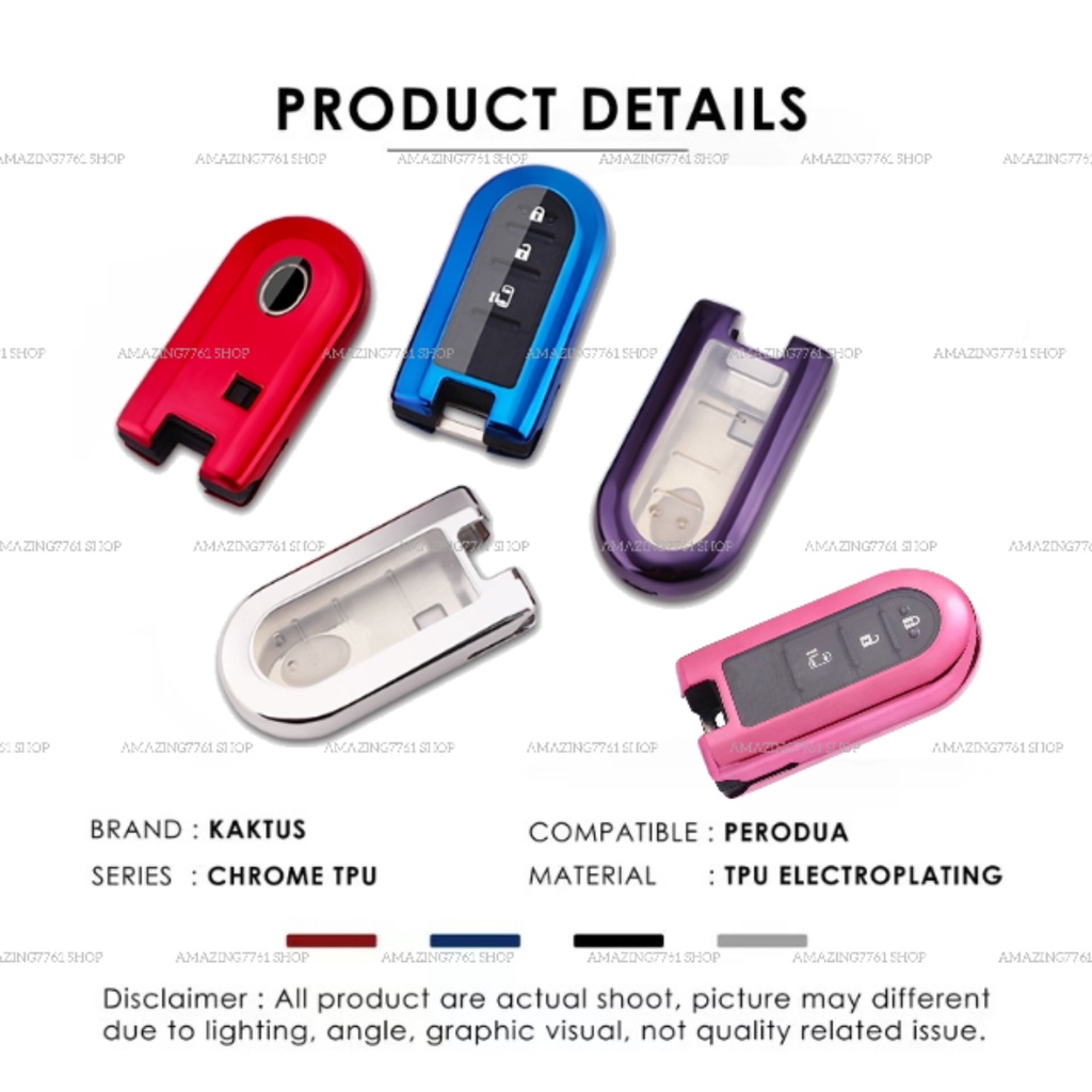 AMAZING PERODUA BEZZA CHROME REFLECTION TPU CAR KEY COVER CASE REMOTE ...