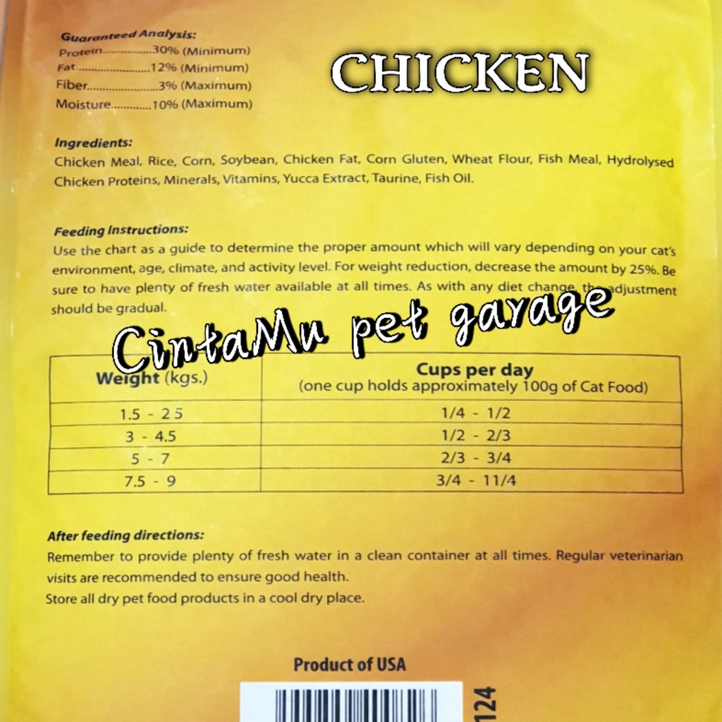 ARISTO CAT PREMIUM CAT FOOD 10KG OCEAN FISH AND CHICKEN FLAVOUERKUALITI ...