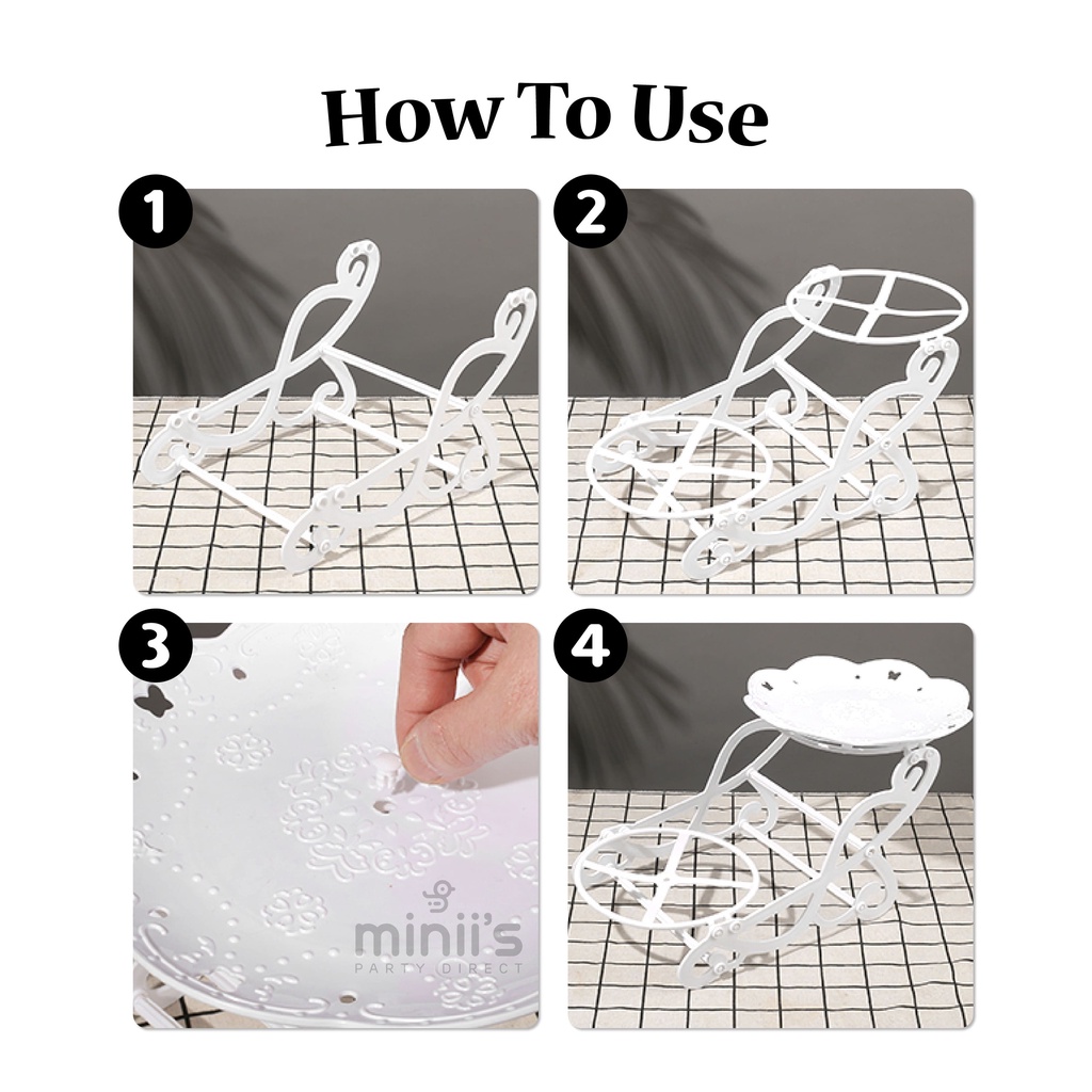 MINIIS PARTY Plastic Cake Stand Dessert Stand Dessert Tray Cake Stand ...