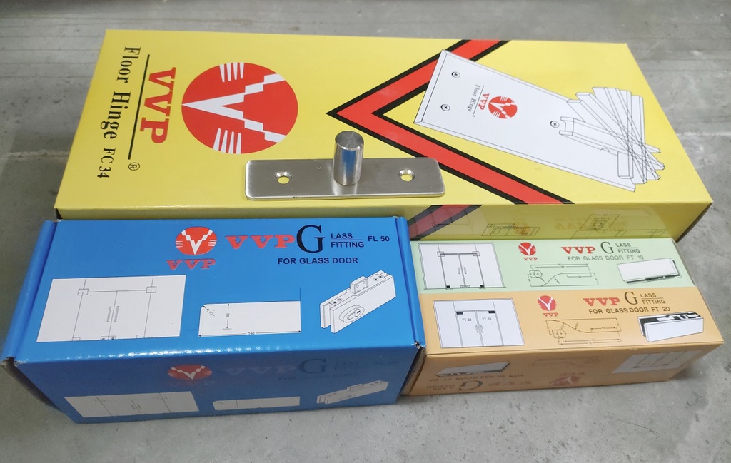 VVP Floor Spring FC34 model 25NM Floor Hinge Glass Swing Door 25NM 地胡玻璃门地弹 Floor Hinger Floor ...