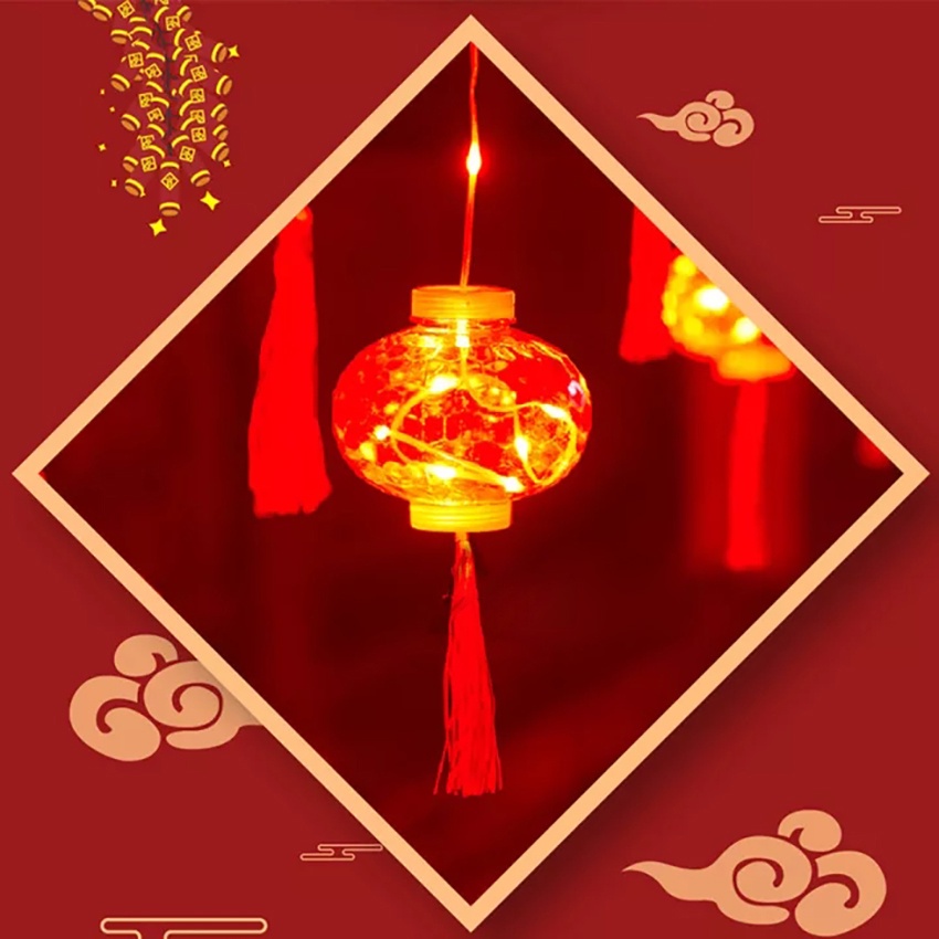 Warmtaste Chinese New Year Decoration CNY 2025 LED Lantern Light ...
