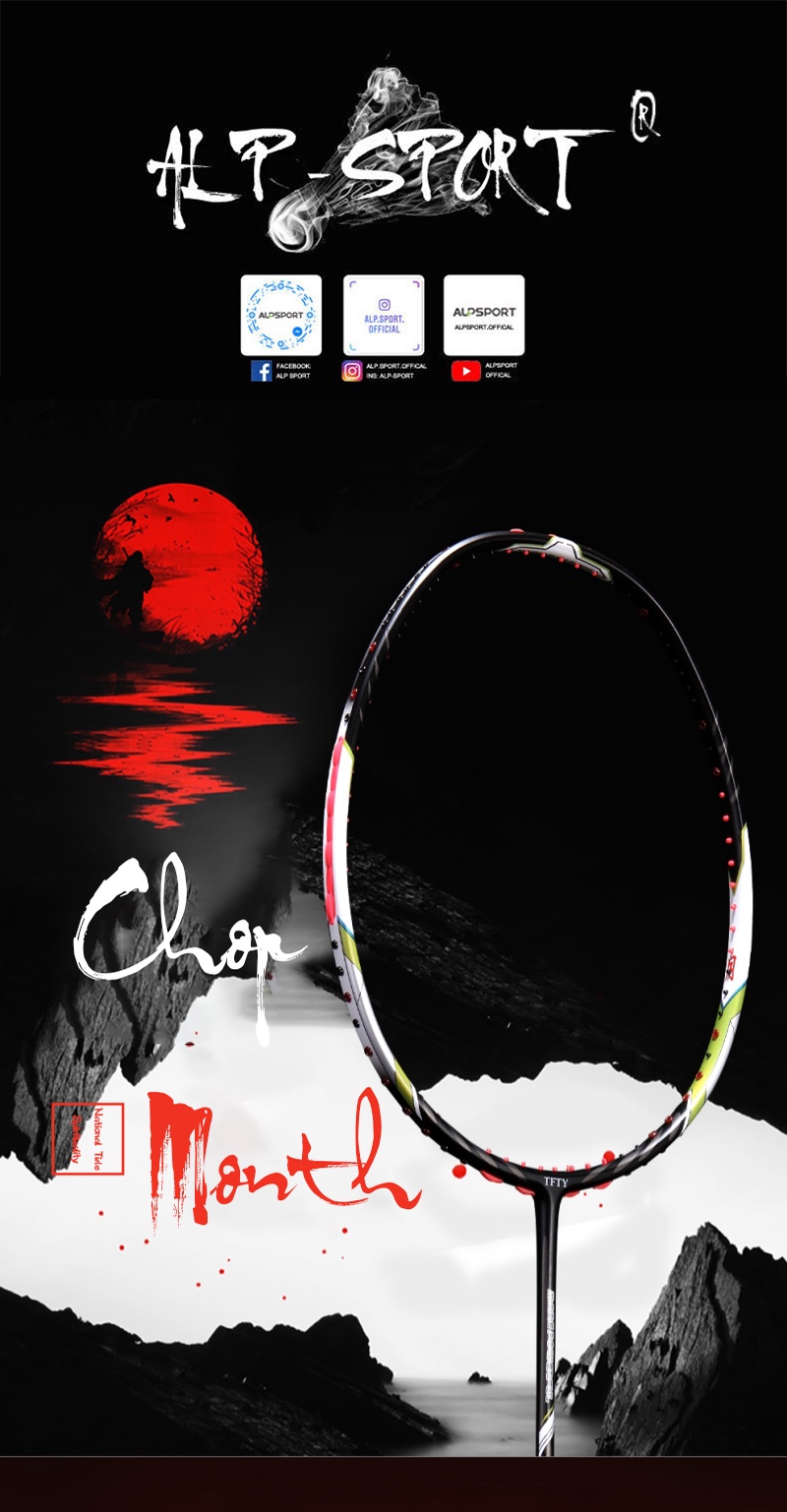 ALPSPORT ZY Series Badminton Racket Max 35LBS Violent Attack Full ...