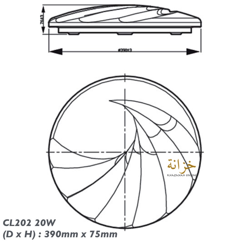 Philips CL202 LED Ceiling Light 20W 6500K Cool Daylight | Shopee Malaysia