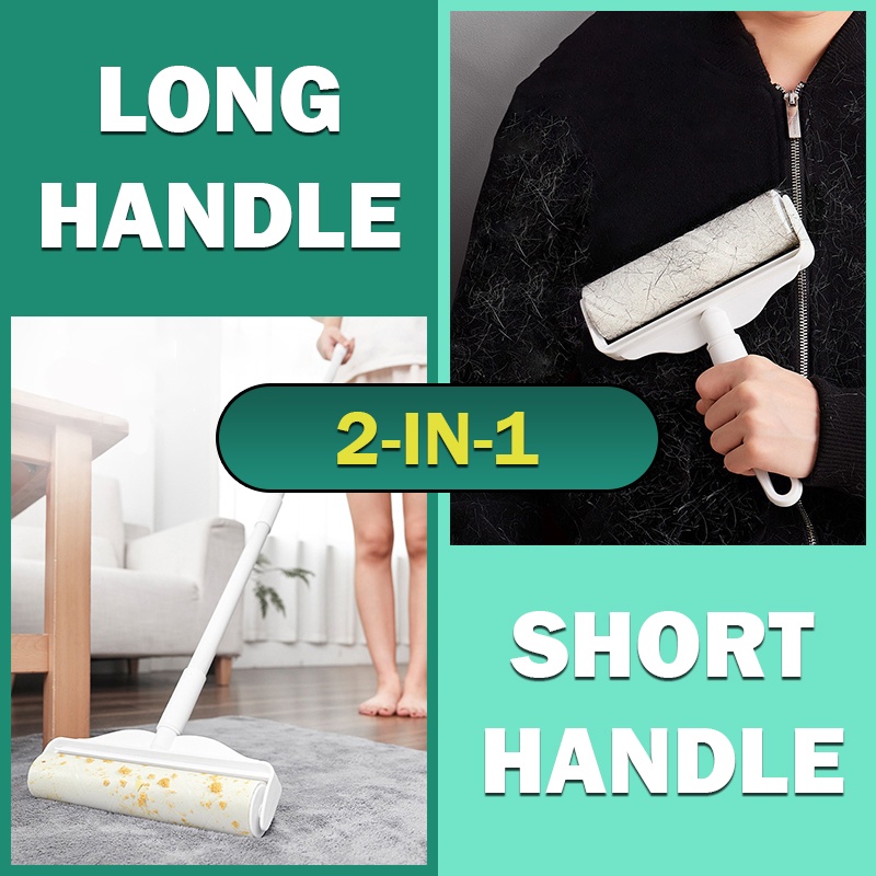 Sticky Lint Roller Detachable Dust Hair Pet Fur Remover Clothes Roller ...