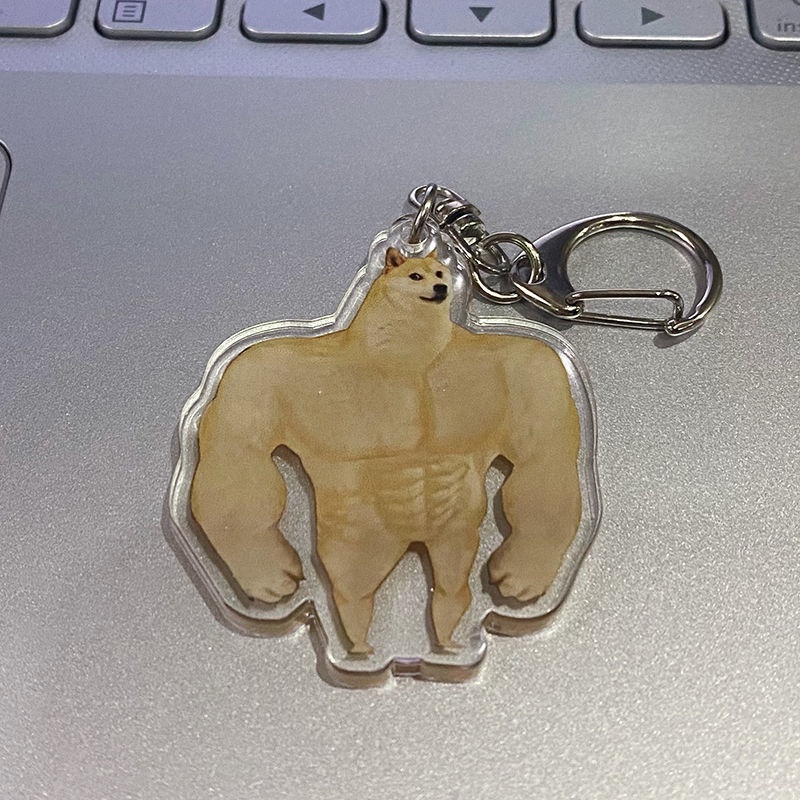 Cute Cheems Pet Keychain Funny 4-5CM Acrylic Pendant Birthday Small ...