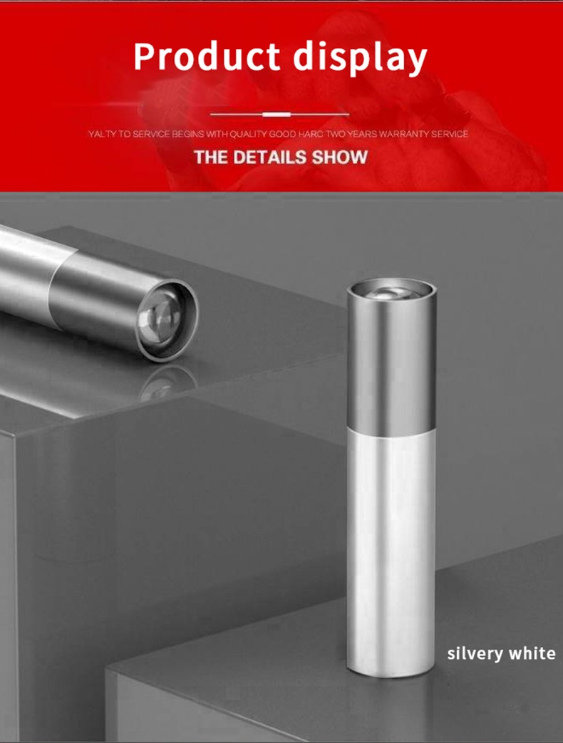 X-TIGER LED Flashlight USB Rechargeable Mini Portable Light Lamp Super ...